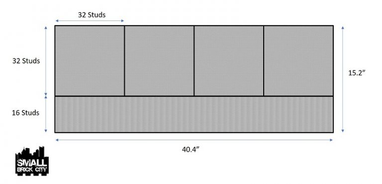 What is the minimum space for a LEGO city and how to calculate it.